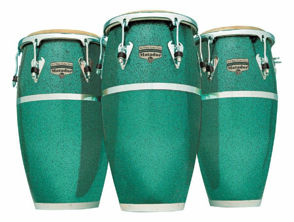 LP MATADOR RAUL REKOW FIBERGLASS BONGOS, GREEN SPARKLE - SATISFACTION ...